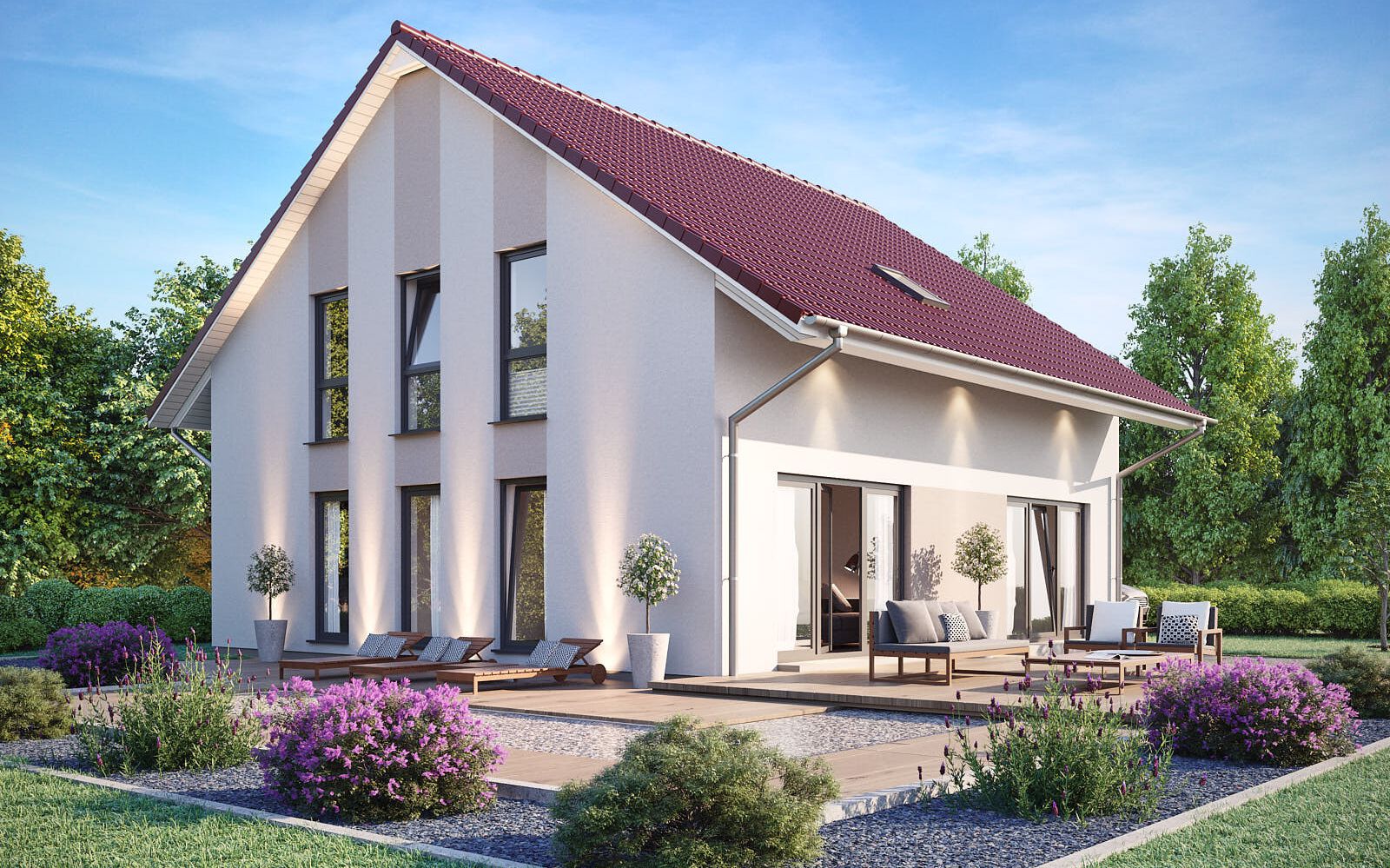 Unsere 1,5 Geschosser als klassisches Einfamilien-Fertighaus