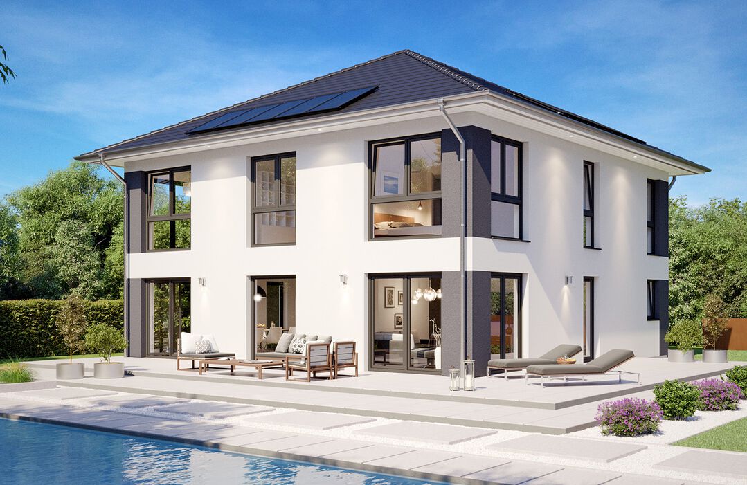 Stadtvilla Fertighaus bauen mit ScanHaus Marlow